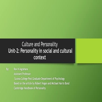 Personality Psychology | PPT