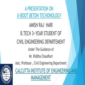 U boot beton technology | PPTX