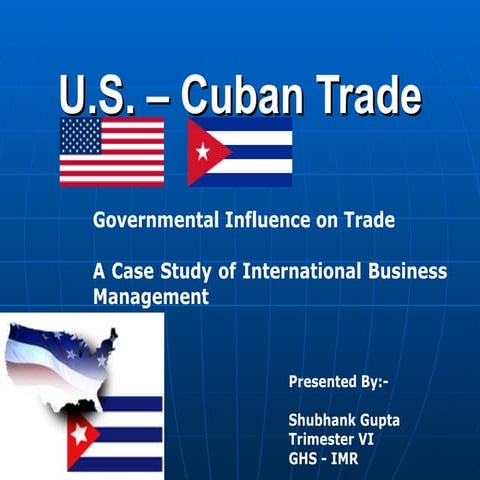 U.S. Cuba Trade | PPT