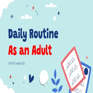 Lesson Plan on Teaching Daily Routine and The Simple Present Tense | PDF