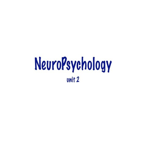 Neuro Psych Slides | KEY