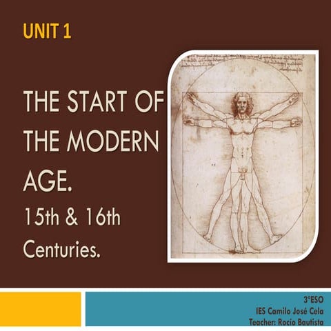 U1. the start of the modern age. 15 - 16 centuries. | PDF