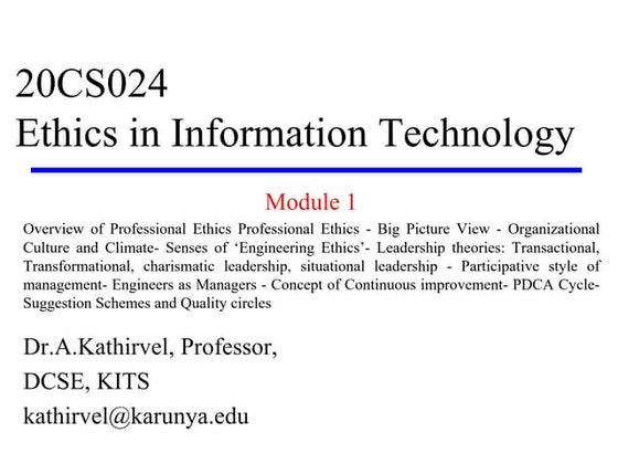 INFOSYS - Ethical Practices | PPT