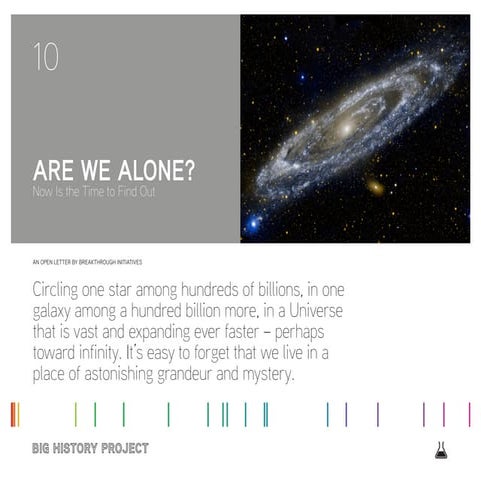Unit 10: Are We Alone? Now Is the Time to Find Out | PDF