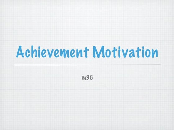 Achievement | PDF