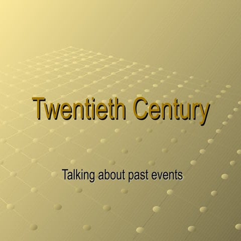 This powerpoint is a brief description of the early 2000s | PPTX