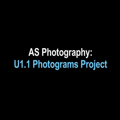 Photograms and darkroom procedure | PPT