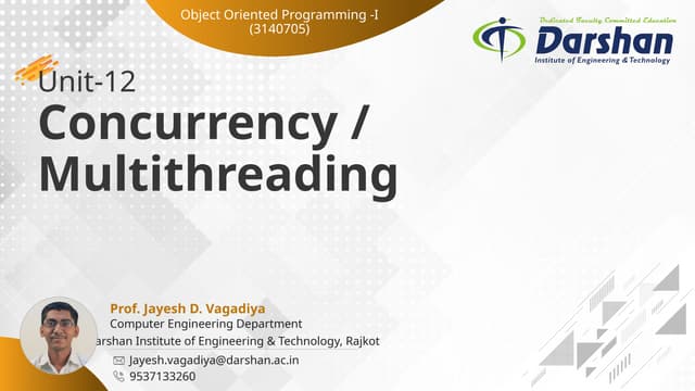 Threads | PPT | Programming Languages | Computing