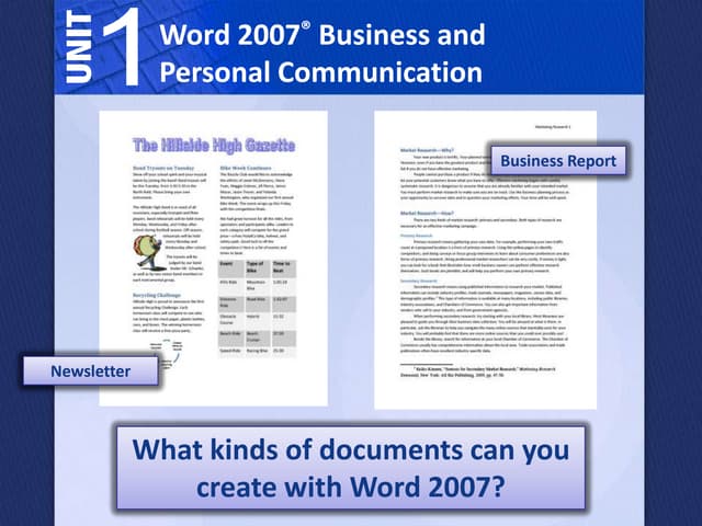 Lesson 1 Word (Create a Document) | PPT Lesson 1 Word (Create a Document) | PPT
