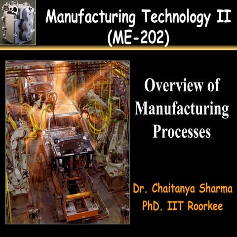 U1 p1 overview of manufacturing processes | PDF