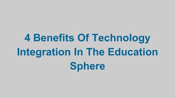 Technology in the Classroom | PPT