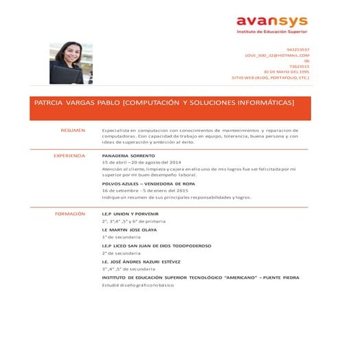 curriculum vitae | DOCX