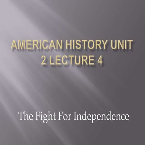 U2 d4 the fight for independence | PPT