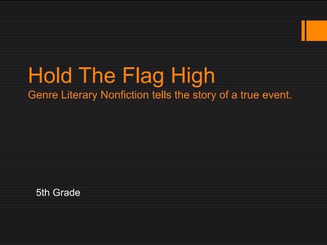Hold The Flag High PPT hold-the-flag-high-ppt