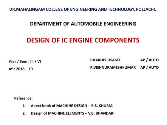 Formula of IC Engine | PPTX | Physics | Science