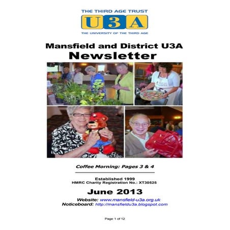 Mansfield U3A June Newsletter | PDF