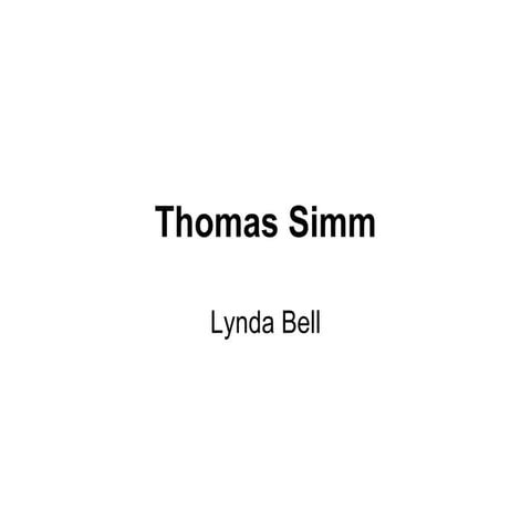U3a thomas simm | PPT
