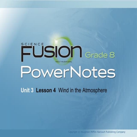 U3L4 - Wind in the Atmosphere | PPT