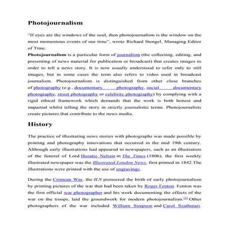 Photojournalism | PPTX