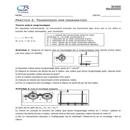 U3 p2 engranatges | PDF