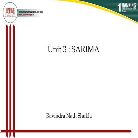 U3_SARIMA_Seasonal ARIMA time series model.pptx