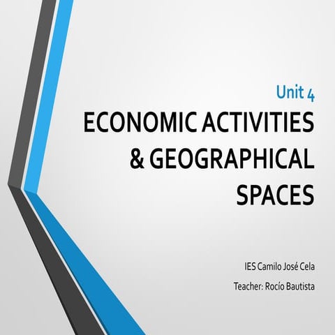 U4. economic activities and geographical spaces | PDF