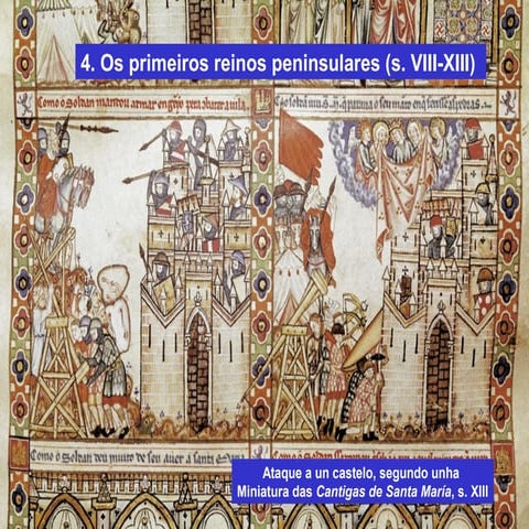 A orixe dos primeiros reinos peninsulares (s. VIII-XIII) | PPT
