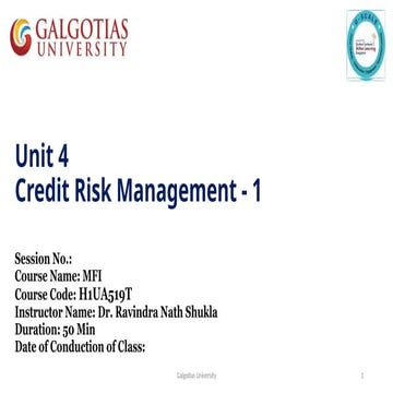 Unit 4_ L1_ Credit Risk Management 1.pptx