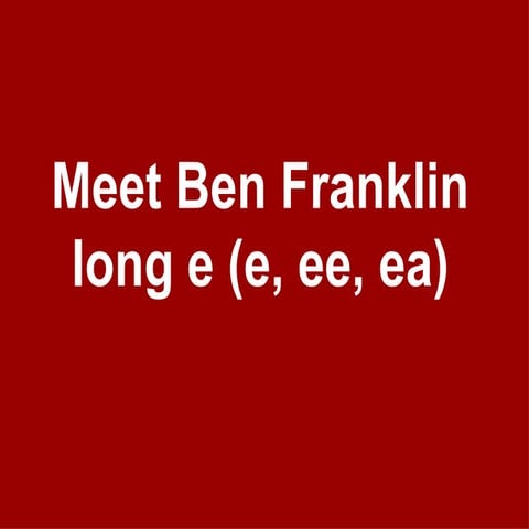 U4 meet ben-franklin | PPT