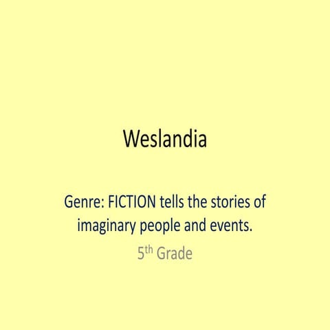 U4 w1weslandia | PPTX