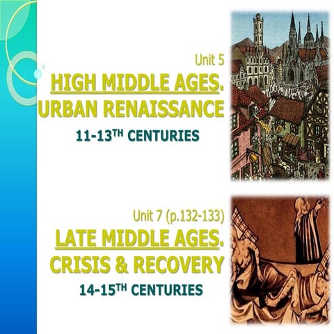 U5. High & Late Middle Ages. | PPT