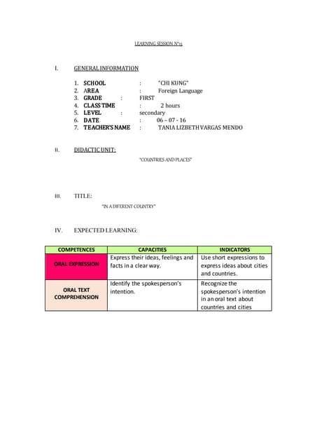 Lesson plan 1 klp 4 | PDF