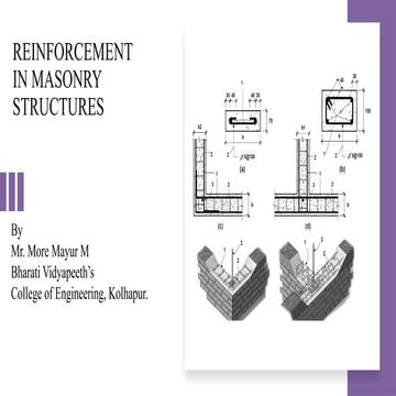 VERTICAL AND HORIZONTAL REINFORCEMENT IN MASONRY STRUCTURES | PPTX