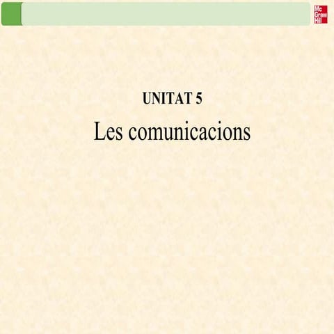 U5 Comunicacions | PPT