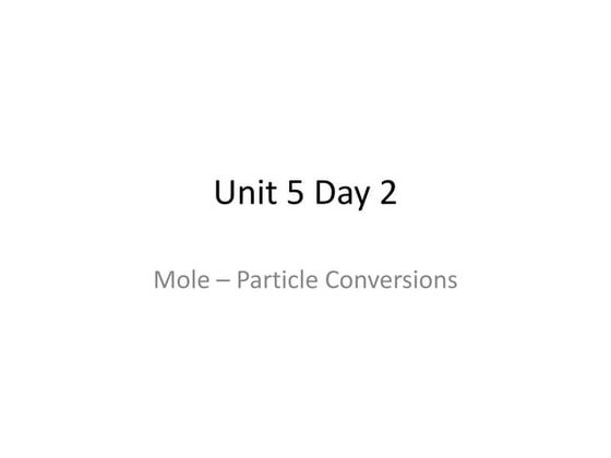 Moles and molar mass | PPTX | Chemistry | Science