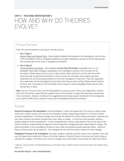 Big History Project presentations