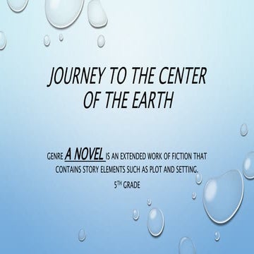 U5 w4 journey to the center of the earth | PPT