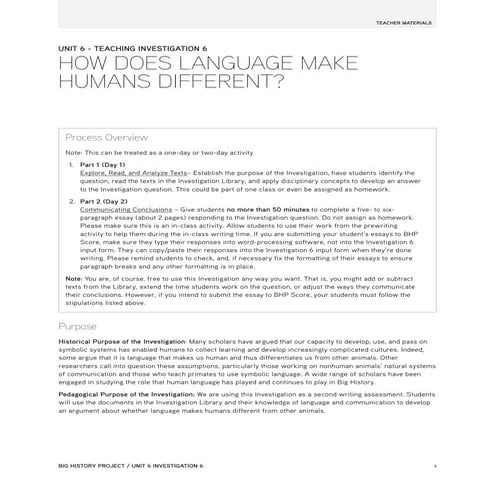 Unit 6: Investigation 6 | PDF