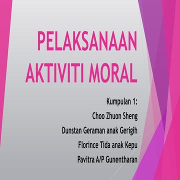 Pelaksanaan aktiviti moral | PDF