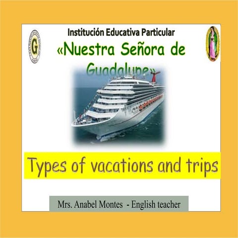 U8 types of vacations and trips - 3 ero a | PPT