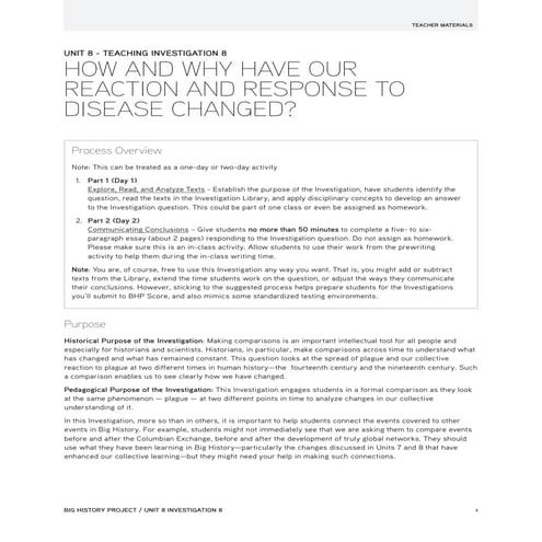 Unit 8: Investigation 8 | PDF