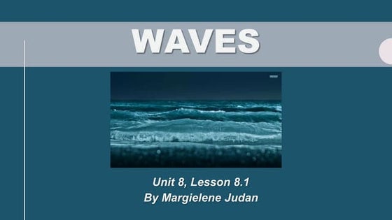 Wave speed, frequency and wavelength | PPT