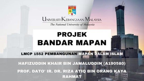Projek Mapan Bandar Shah Alam 2050 | PDF