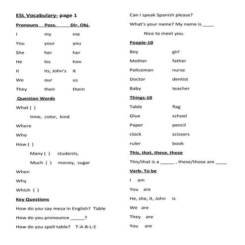 Ua esl-vocab_master | DOC | Education