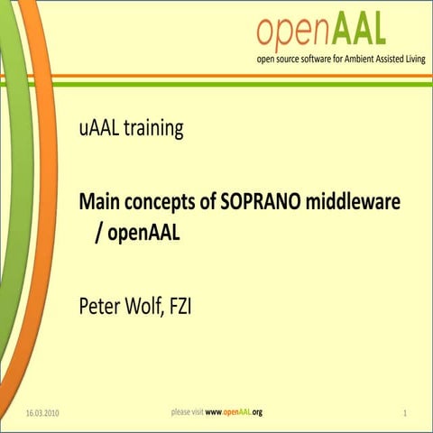openAAL Training | PPTX