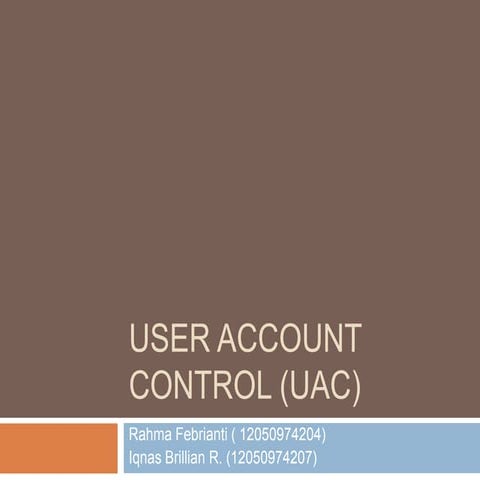 User Account Control | PPT