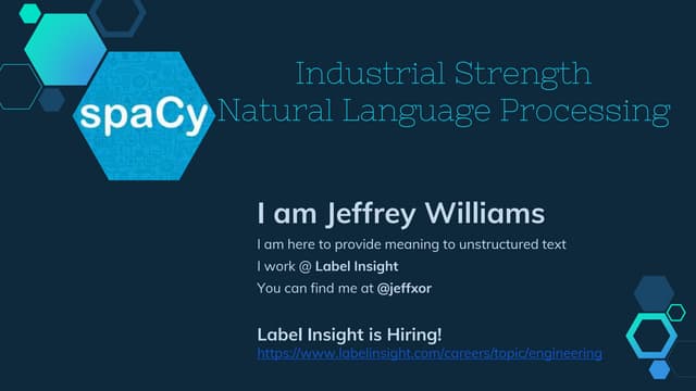 Industrial strength - Natural Language Processing | PPT Industrial strength - Natural Language Processing | PPT
