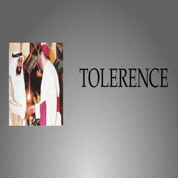 United arab emirates and the story of their tolerance | PPTX