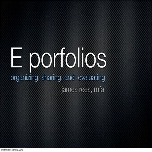 Uaea E Portofolios | PDF