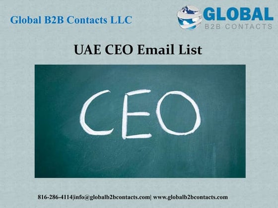 Philippines CEO email list | PPTX